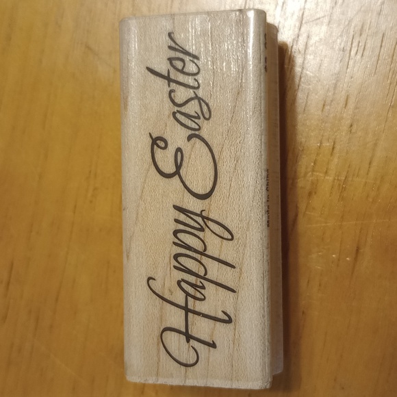 Stampabilities | Office | Happy Easter Rubber Stamp | Poshmark